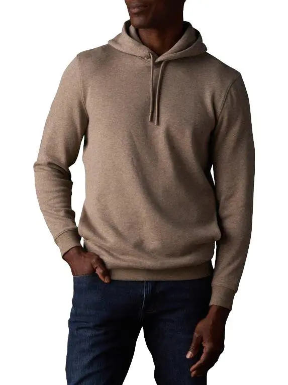 THE NORMAL BRAND Stretch Fleece Pullover Hoodie - Dark Taupe