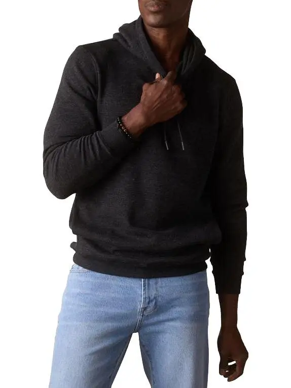 THE NORMAL BRAND Stretch Fleece Pullover Hoodie - Phantom