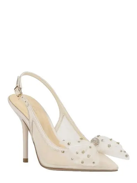 Jessica Simpson Lavilra Slingback Pointed Toe Pump - Off White