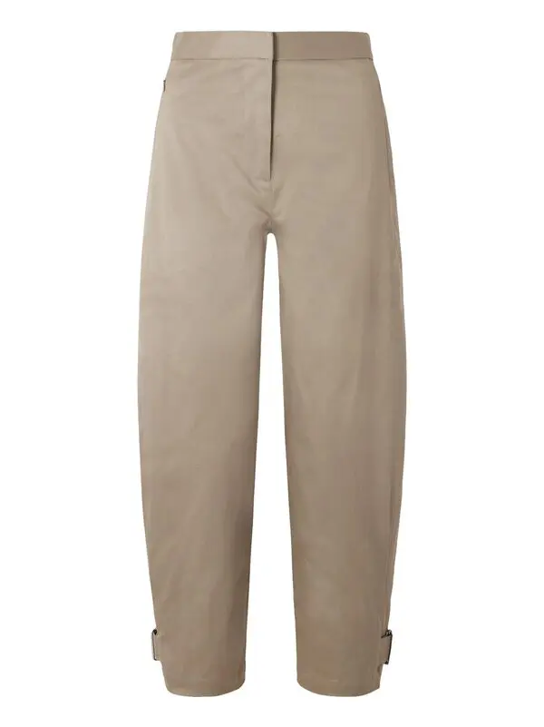 Proenza Schouler White Label Cotton-blend Twill Tapered Pants - Brown