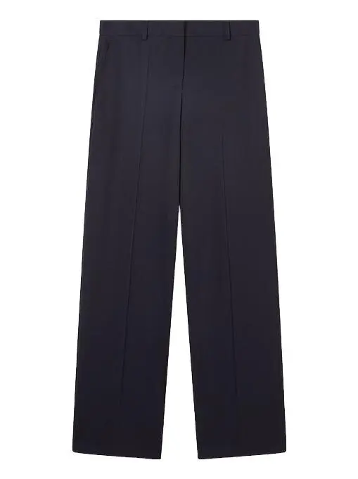 Stella McCartney Pleated Wide-leg Trousers - Blue / Navy