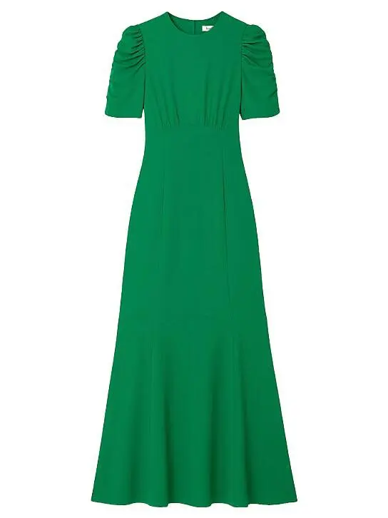 RO&ZO Belle Puff-sleeve Woven Maxidress - Green