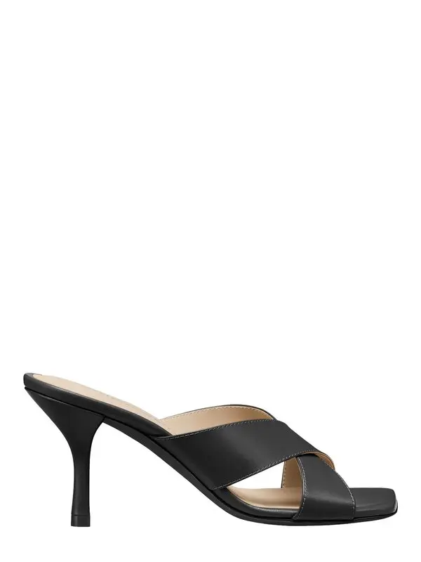 STUART WEITZMAN Dayna Crisscross Slide Sandals - Black