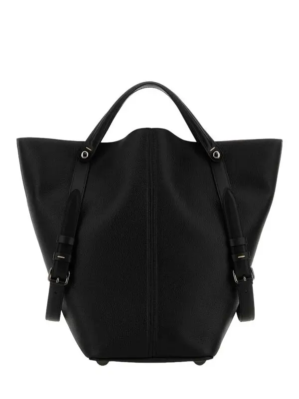 MAISON MARGIELA Leather Bucket Bag - Black