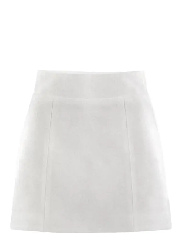 VESTIAIRE D'UN OISEAU LIBRE Panelled Mini Skirt - Neutrals