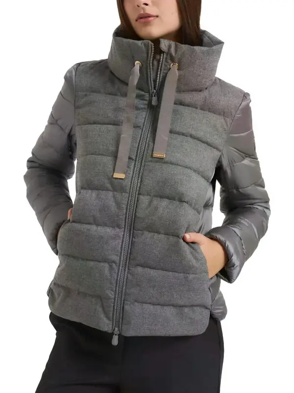 SAVE THE DUCK Panelled Padded Jacket - Grey