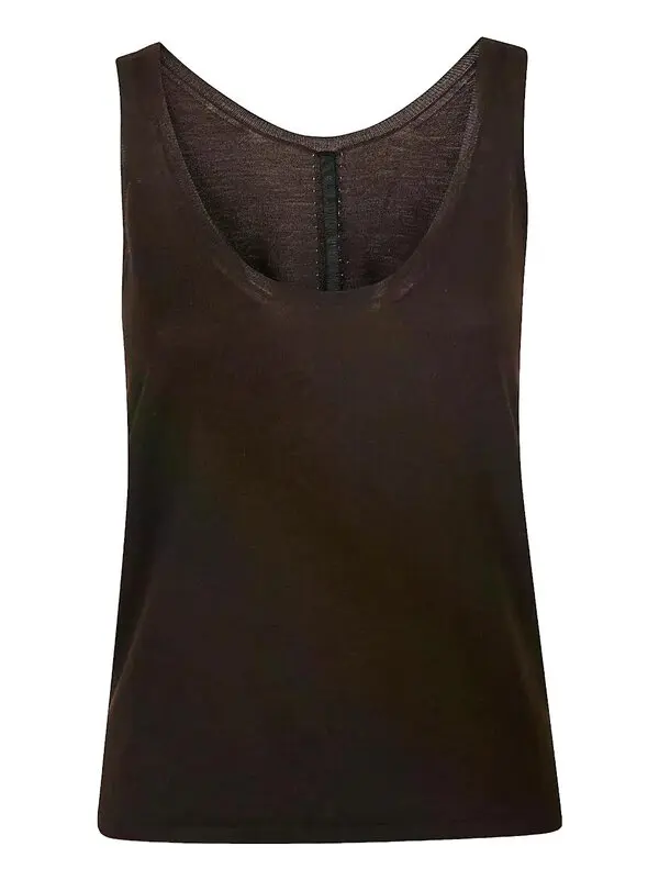 PETAR PETROV Real Life Sleeveless Top - Brown