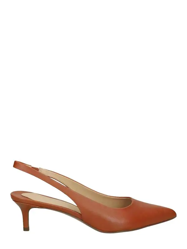 Ralph Lauren Pointed Slingback Pumps - Brown