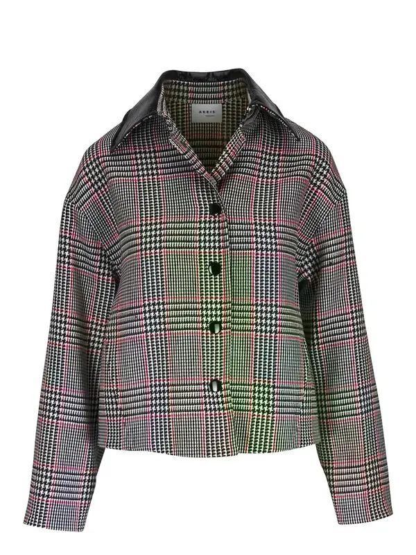 Akris Plaid Jacket - Black