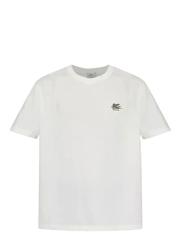 Etro Pegasus-embroidered T-shirt - White