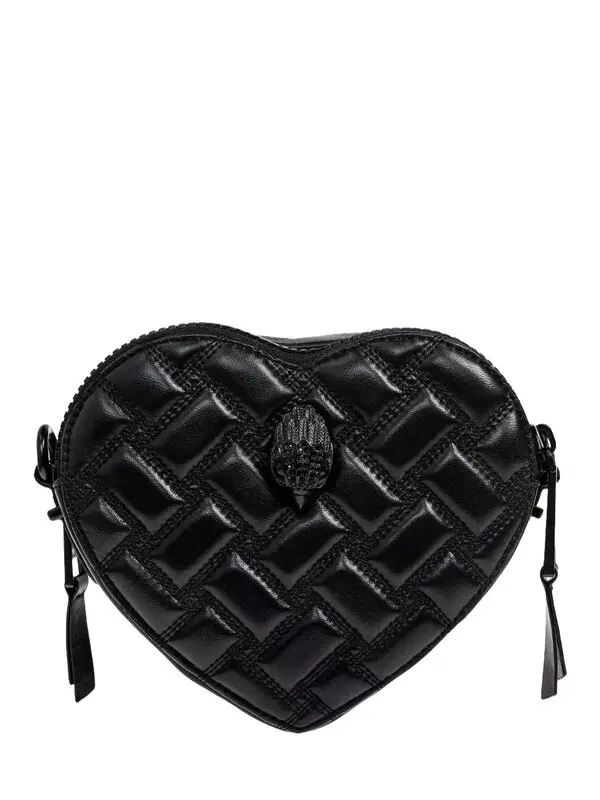 Kurt Geiger Kensington Heart Shoulder Bag - Black