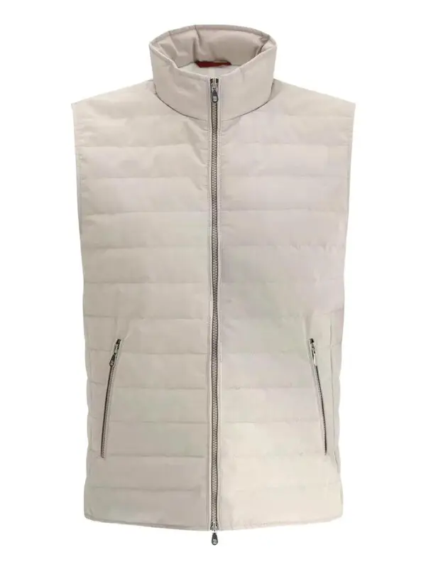 Brunello Cucinelli Quilted Down Gilet - Neutrals