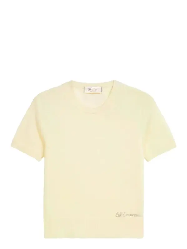 Blumarine Short-sleeve Sweater - Neutrals