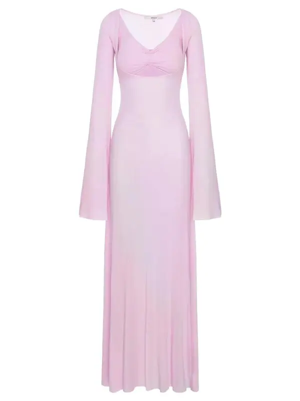MANURI V-neck Maxi Dress - Pink