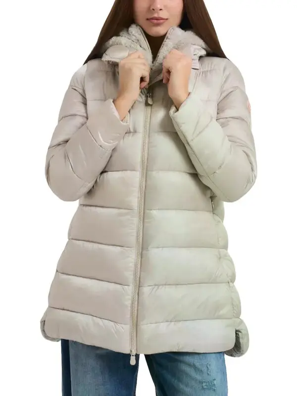 SAVE THE DUCK Quilted Coat - Neutrals