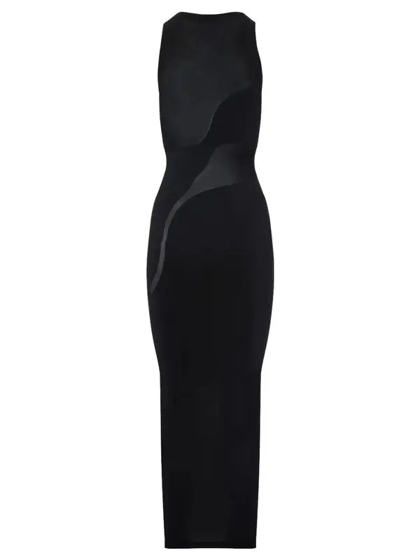 Wolford Sheer Panel Maxi Dress - Black
