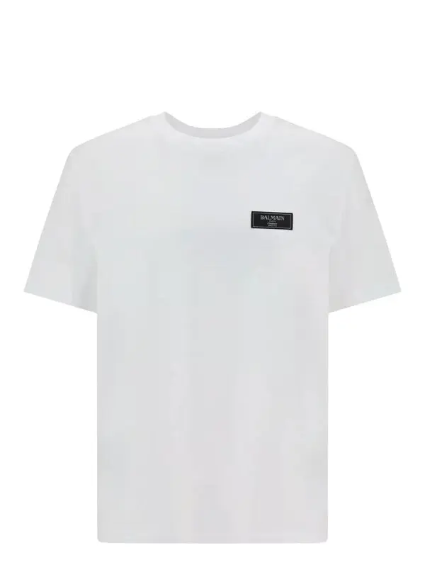 Balmain Logo-label T-shirt - White