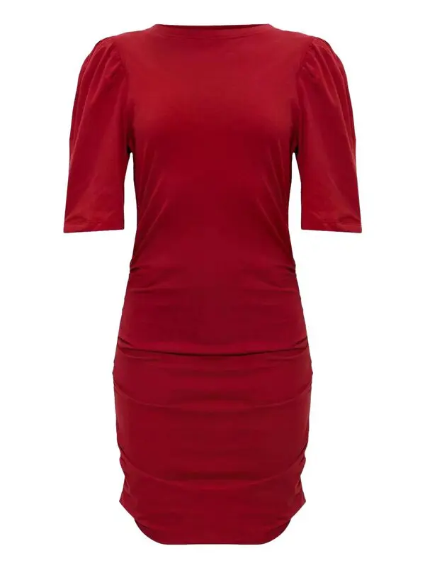 Isabel Marant Mylda Ruched Dress - Red