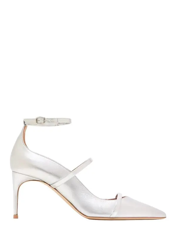 MALONE SOULIERS Ankle Strap Pumps - Silver
