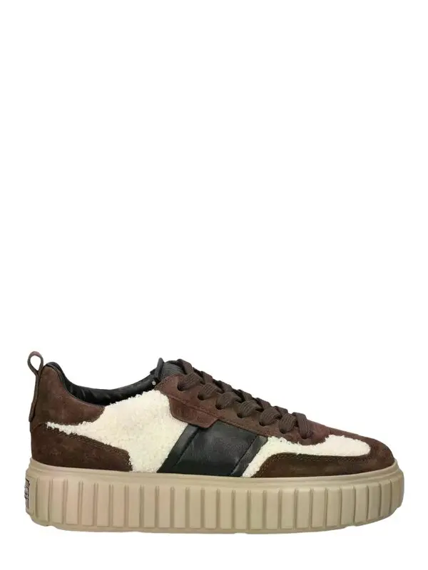 KENNEL&SCHMENGER Zap Platform Panelled Sneakers - Brown