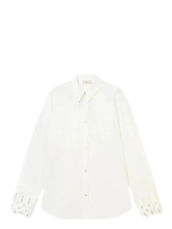 Blumarine Drop Shoulder Shirt - White