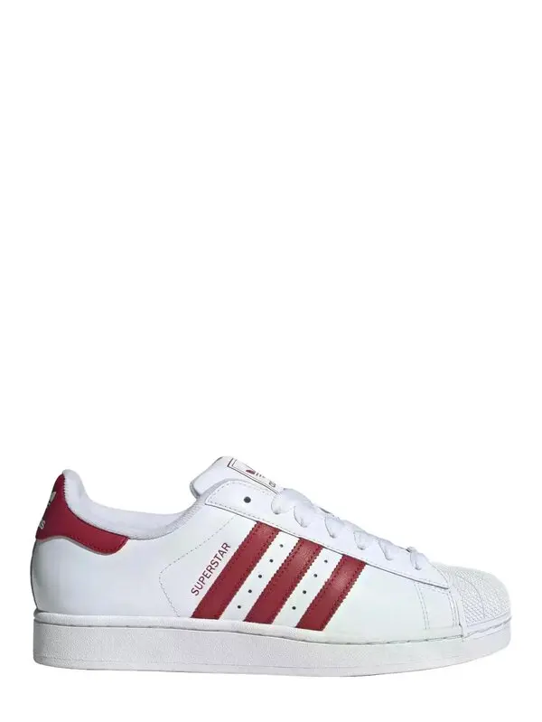Adidas Superstar Striped Low-top Sneakers - White
