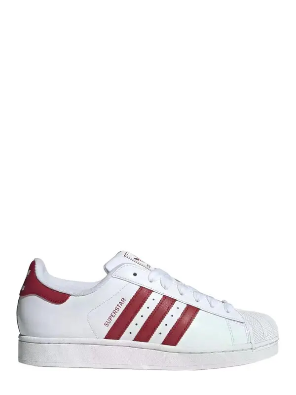 Adidas Superstar Striped Low-top Sneakers - White