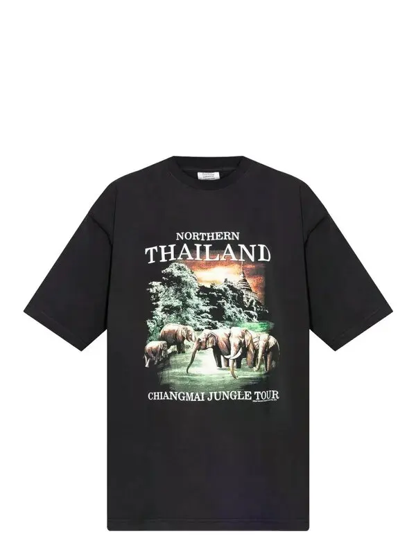 Vetements Northern Thailand Chiangmai Jungle Tour T-shirt - Black