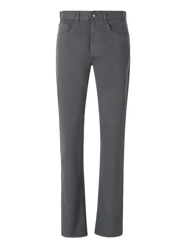 Canali Tonal-stitching Jeans - Grey