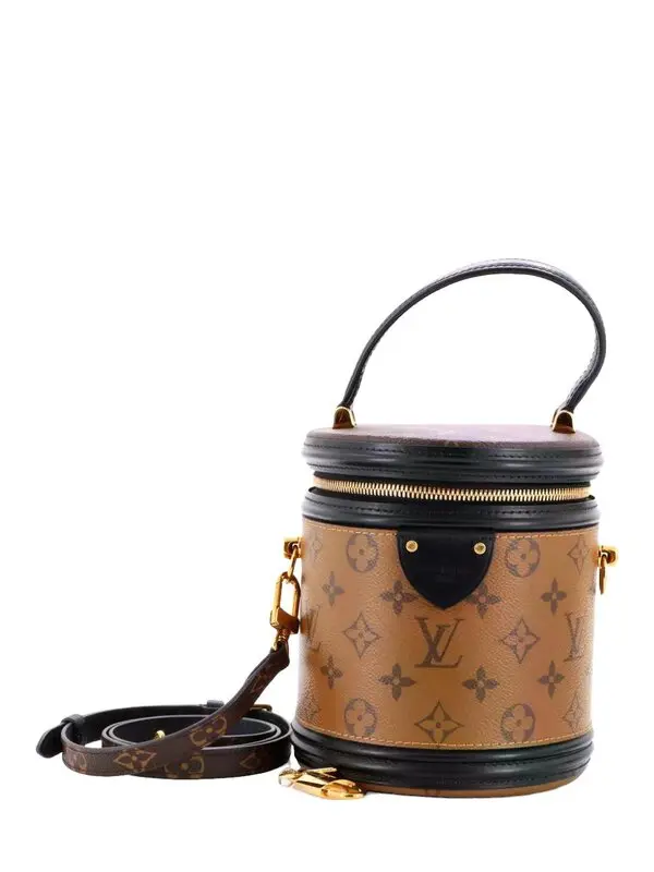 LOUIS VUITTON Cannes Satchel Reverse Monogram Canvas - Brown