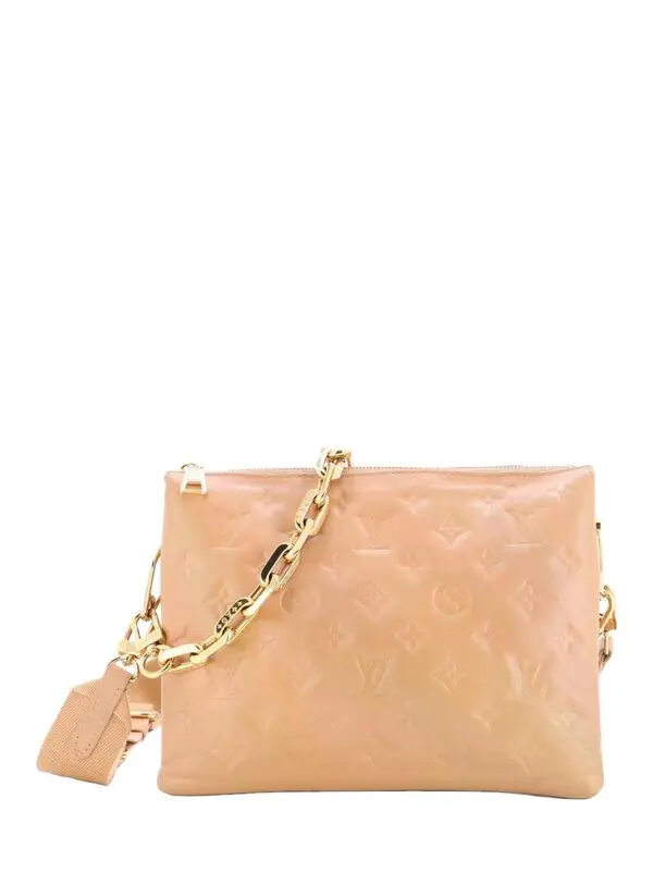 LOUIS VUITTON Coussin Pm Crossbody Bag Monogram Embossed Lambskin - Neutrals