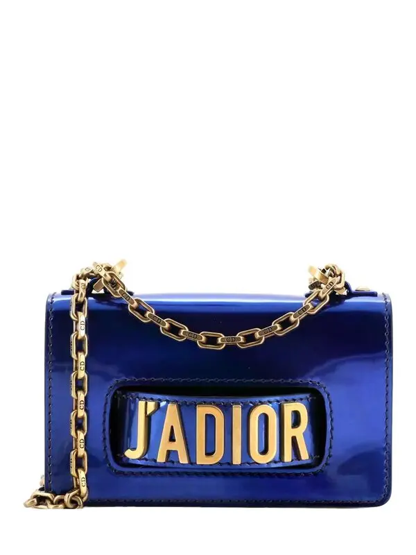 Dior J'adior Flap Bag Patent Mini - Blue