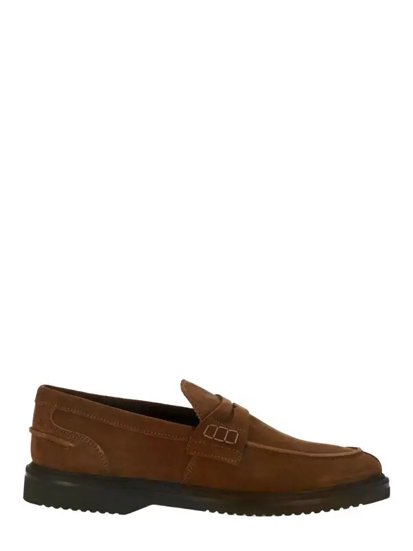 ORTIGNI Leather Loafers - Brown