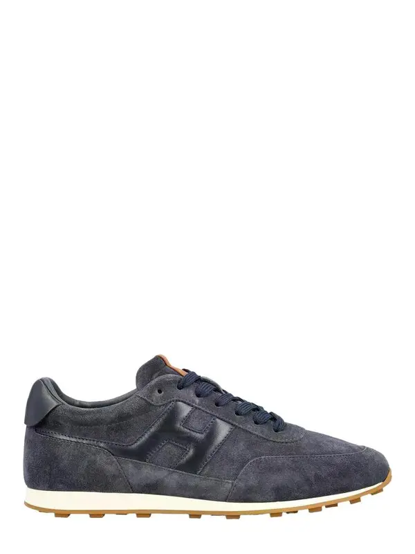 Hogan Logo-patch Sneakers - Blue