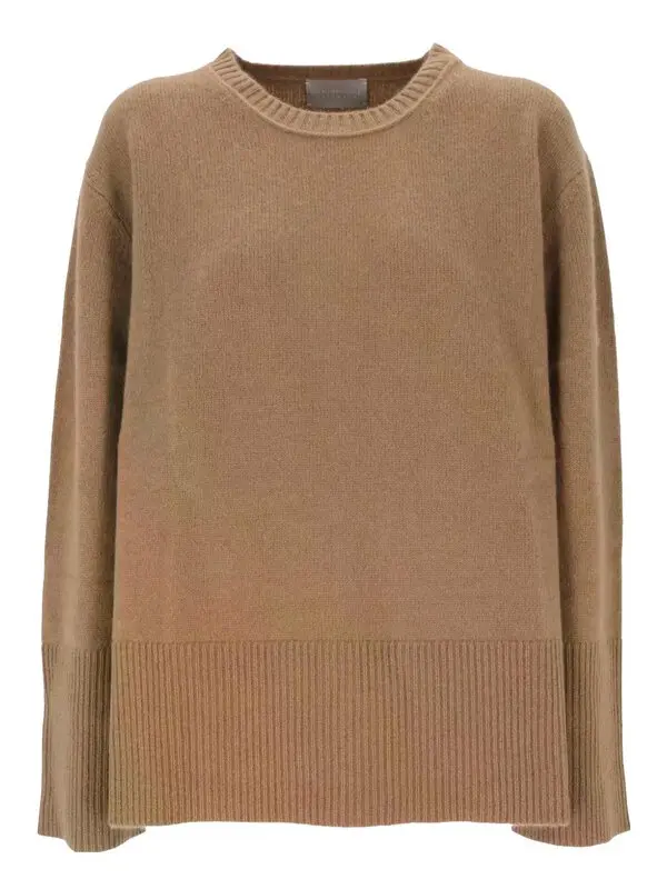 Hemisphere Crew-neck Sweater - Brown