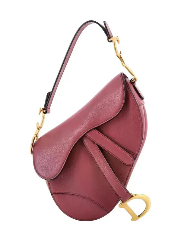 Dior Saddle Leather Mini Shoulder Bag - Pink