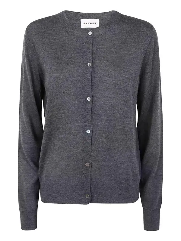 P.a.r.o.s.h Buttoned Cardigan - Grey