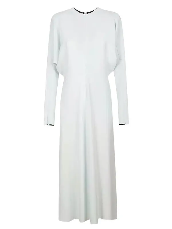 Victoria Beckham Long-sleeve Midi Dress - White
