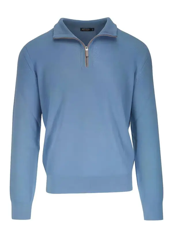 Zegna Half-zip Sweater - Blue