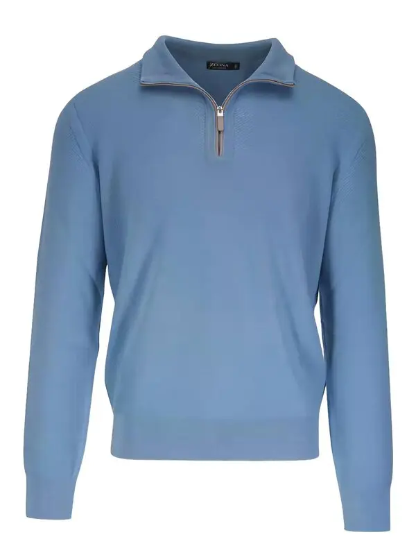 Zegna Half-zip Sweater - Blue