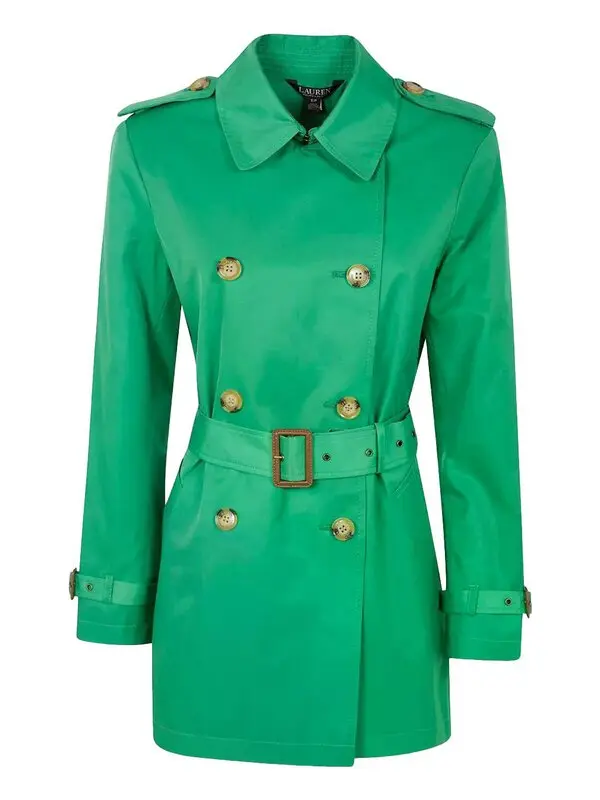 Ralph Lauren Belted Coat - Green