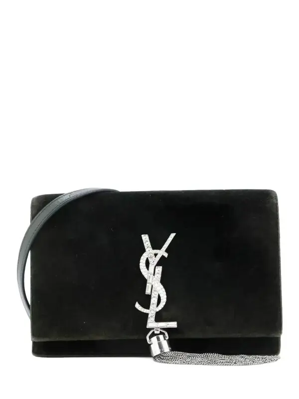 Saint Laurent Monogram Tassel Chain Wallet - Green
