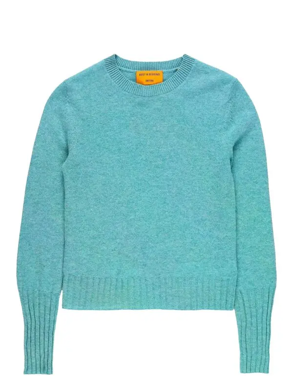 Guest In Residence Shrunken Crew-neck Sweater - Blue