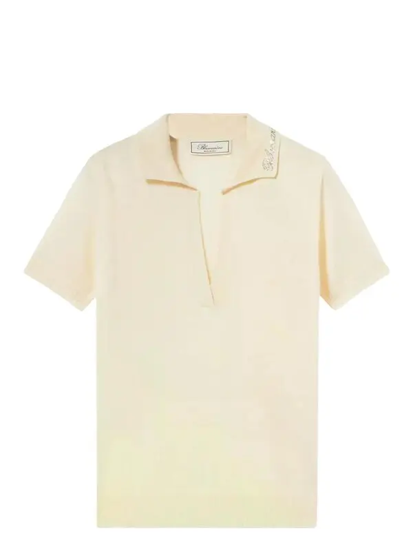 Blumarine Polo-collar Sweater - Neutrals