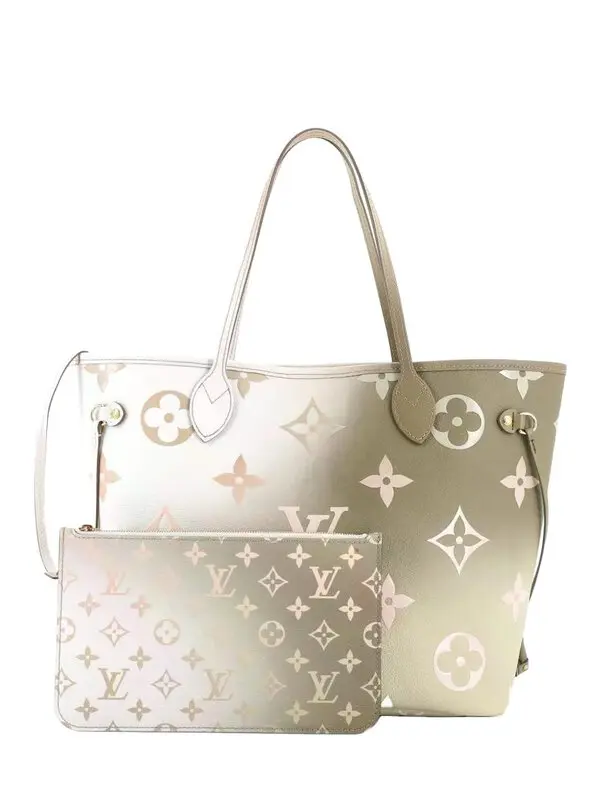 LOUIS VUITTON Neverfull Mm Tote Bag Monogram Giant Canvas - Green