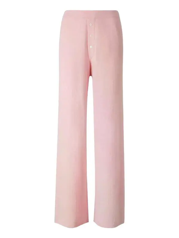 Guest In Residence Elastic-waistband Knitted Trousers - Pink