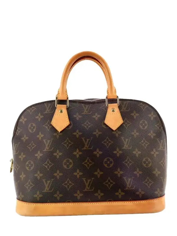 LOUIS VUITTON Alma Handbag Monogram Canvas Pm Satchel - Brown