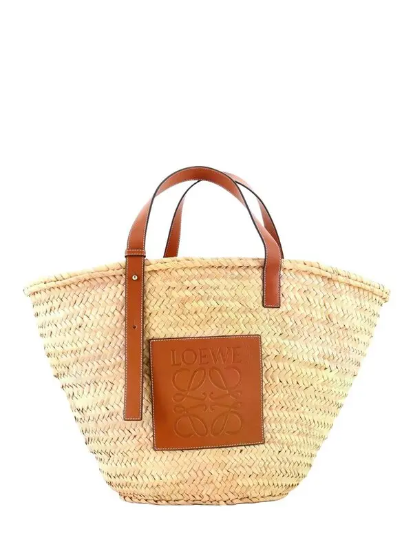 Loewe Basket Tote Raffia Large - Brown