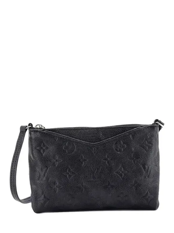LOUIS VUITTON Pallas Empriente Leather Crossbody Bag - Black