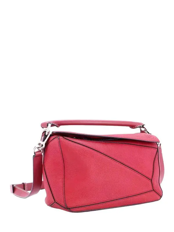Loewe Puzzle Bag Small Satchel Leather - Pink